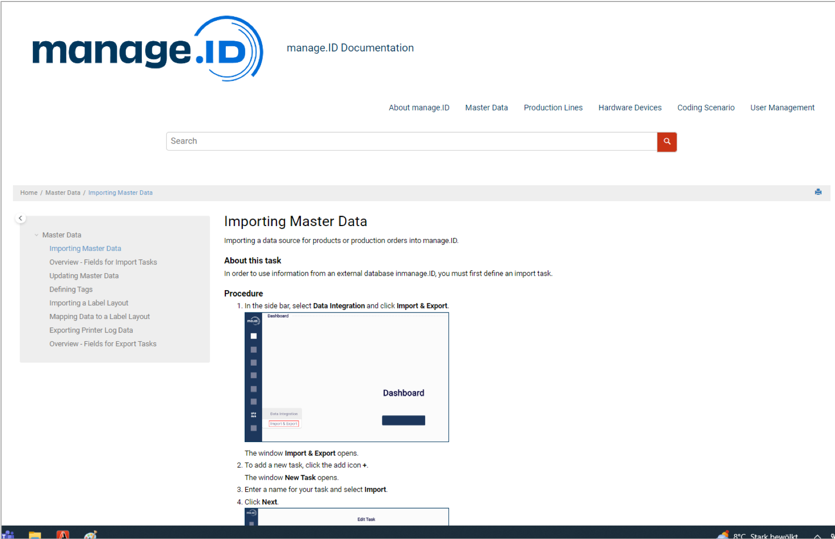 POSSEHL: Software documentation for manage.ID